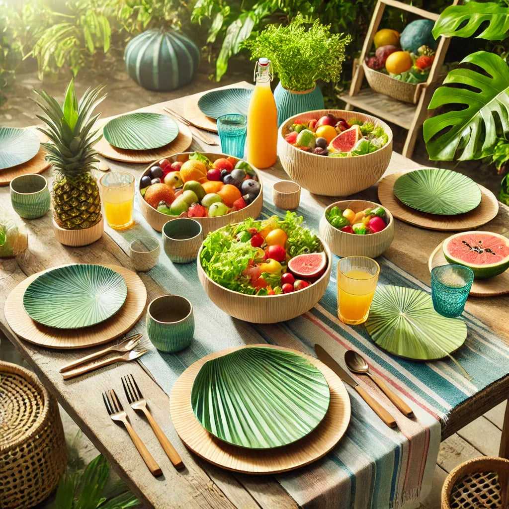 Sustainable Elegance: Palm Leaf Tableware for Your Shopify Store ...